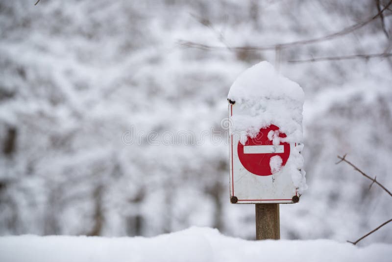 No entry sign post stock photo. Image of private, sign - 255012846