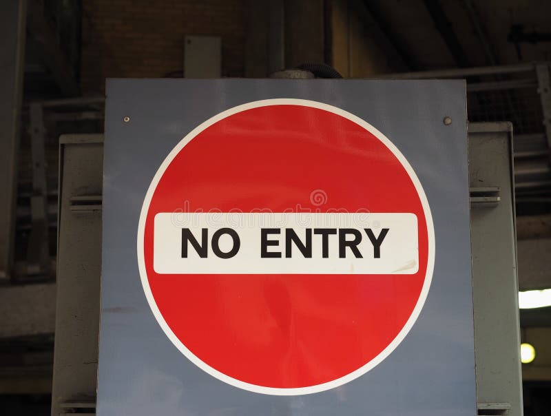 No entry sign stock image. Image of safety, signal, travel - 129710193