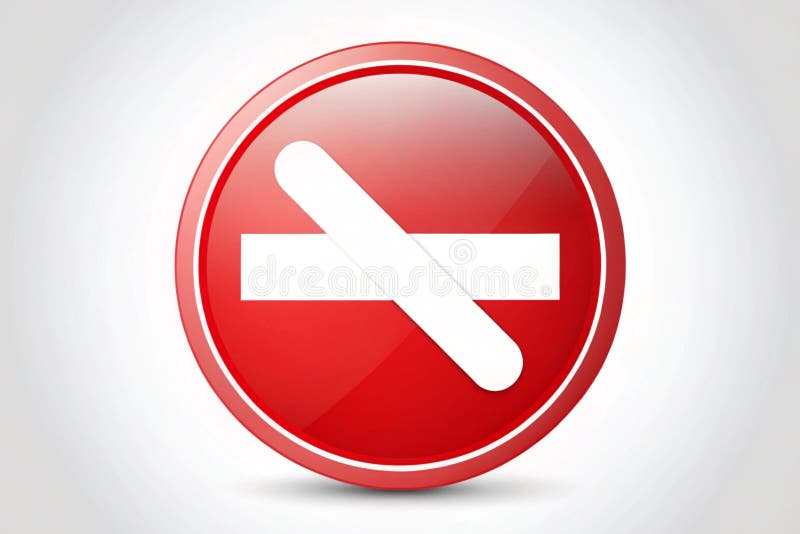 No Entry Sign: Vector Graphic of Access Prohibition Stock Illustration ...