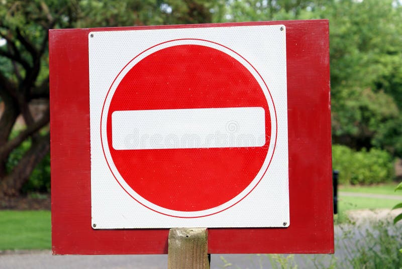 No H.G.V S Sign. No Entry for Heavy Goods Lorries Stock Photo - Image ...
