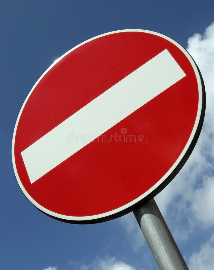 No entry signal stock photo. Image of concept, rule, street - 3504432