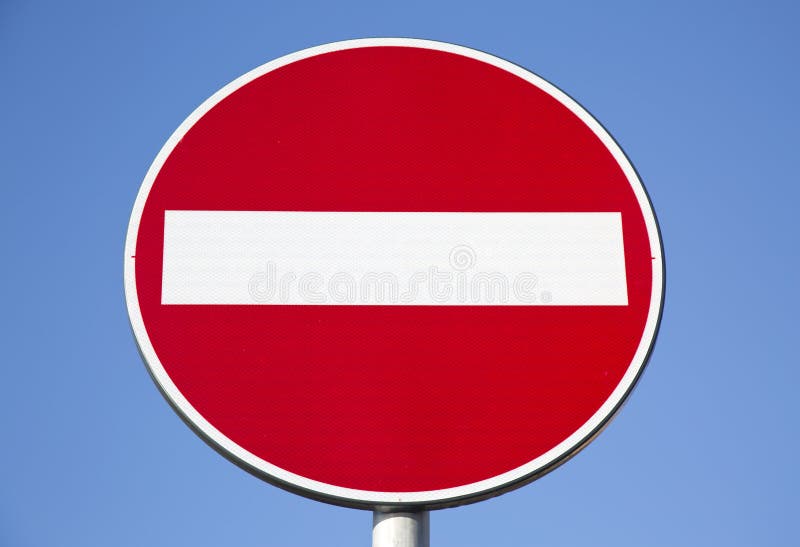 No entry signal stock photo. Image of concept, rule, street - 3504432
