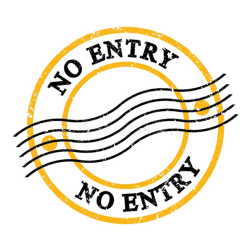 No Entry Yellow Stock Illustrations – 473 No Entry Yellow Stock ...