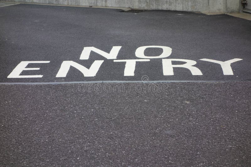 No Entry To the Human Psyche Stock Photo - Image of entry, perspective ...