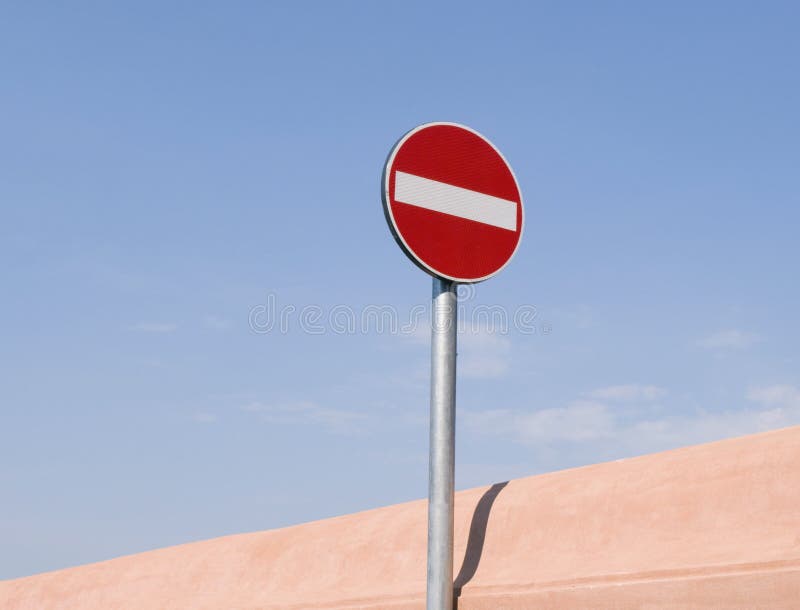 No entry traffic sign stock photo. Image of forbidden - 65667994