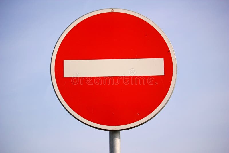 No Entry for Vehicles Traffic Sign Stock Image - Image of prohibit ...