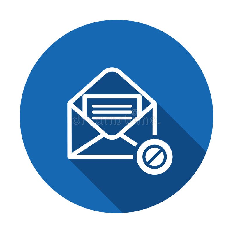 No Envelope Vector. Envelope Icon with Not Allowed Sign. Envelope Icon ...
