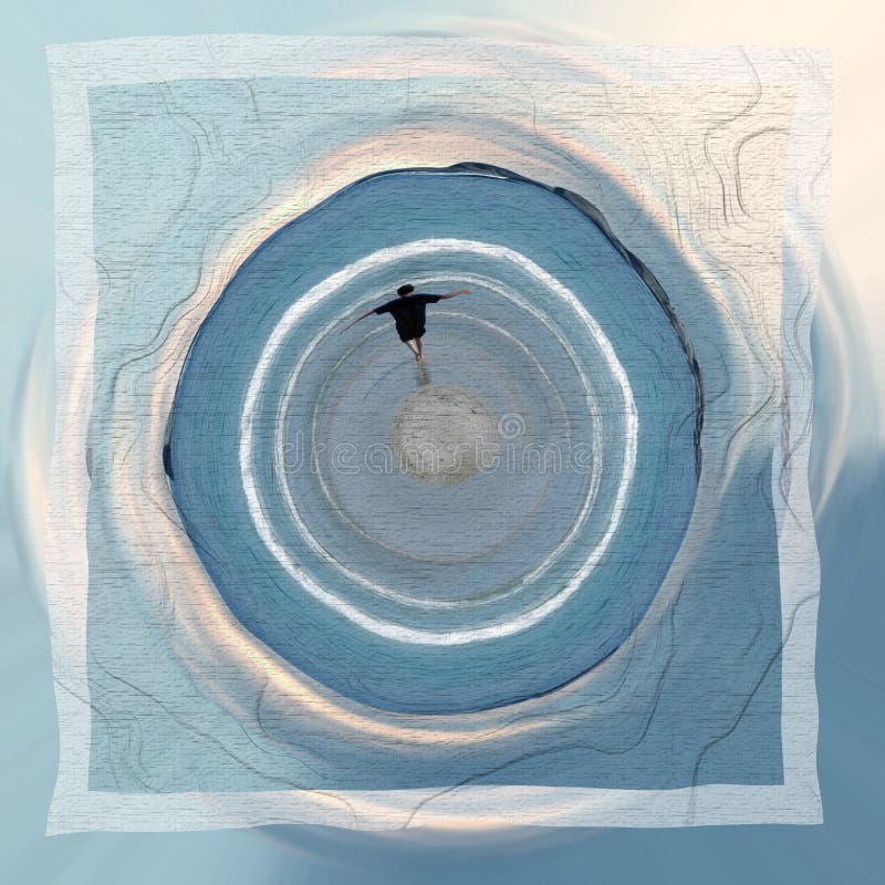 Blue winding path stock illustration. Illustration of path - 109422