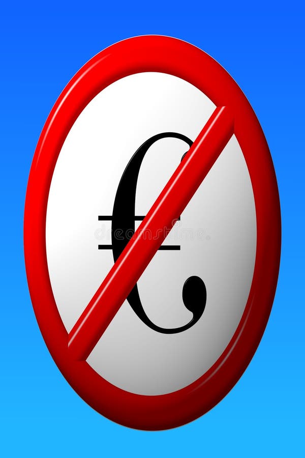 No euro stock illustration. Illustration of cash, currency - 2318267