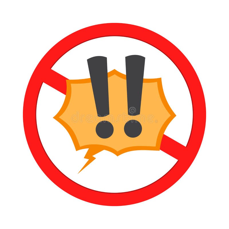 No Exclamation Allowed. Abstract Vector Illustration Stock Vector ...