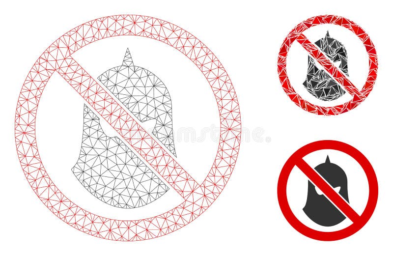 No Executioner Balaclava Vector Mesh Wire Frame Model and Triangle ...