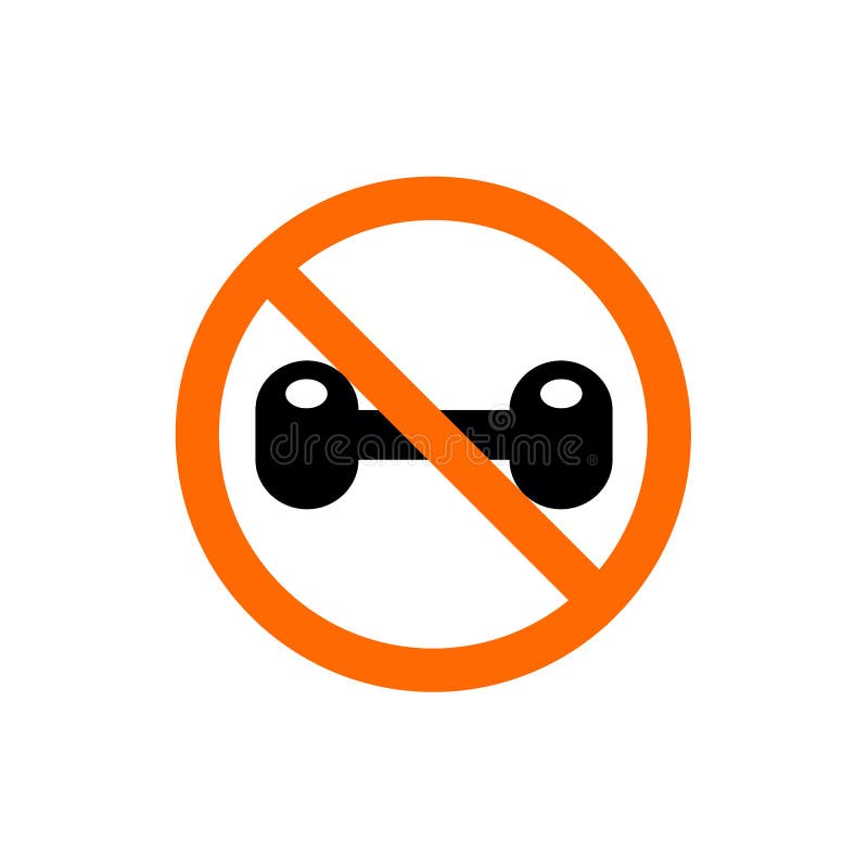 No Exercise or Workout, Dumbell Combined with Prohibiton or Forbidden ...