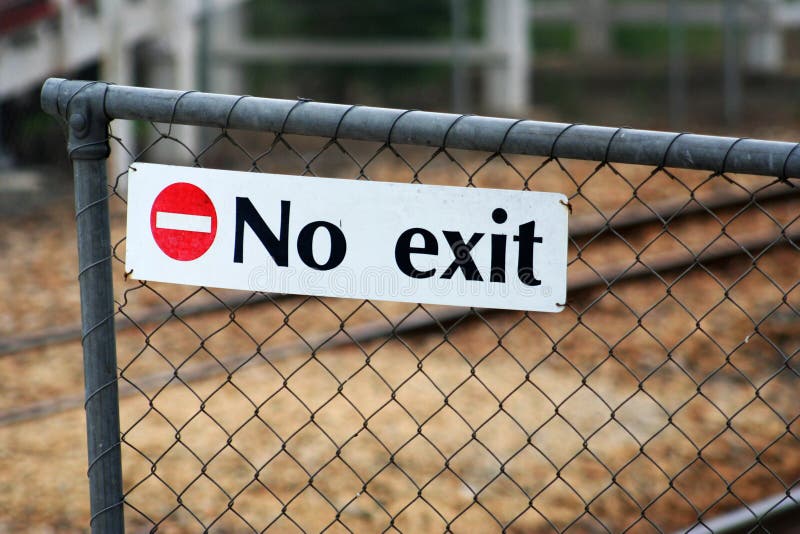 No exit stock photo. Image of fence, exit, death, look - 350060