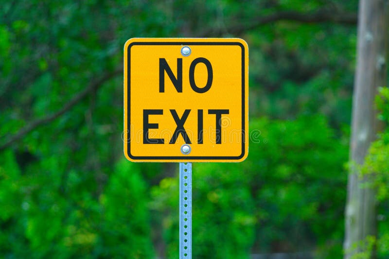 No Exit road sign stock image. Image of communication - 299874787