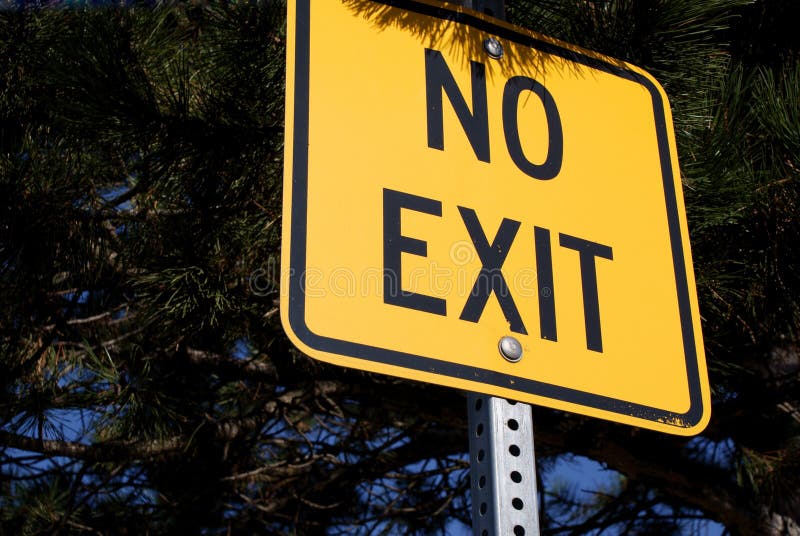 No Exit stock image. Image of safety, drivers, road, concepts - 51470471