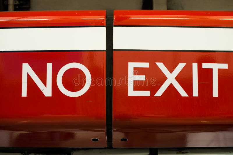No Exit Sign stock photo. Image of pedestrian, vehicle - 546164