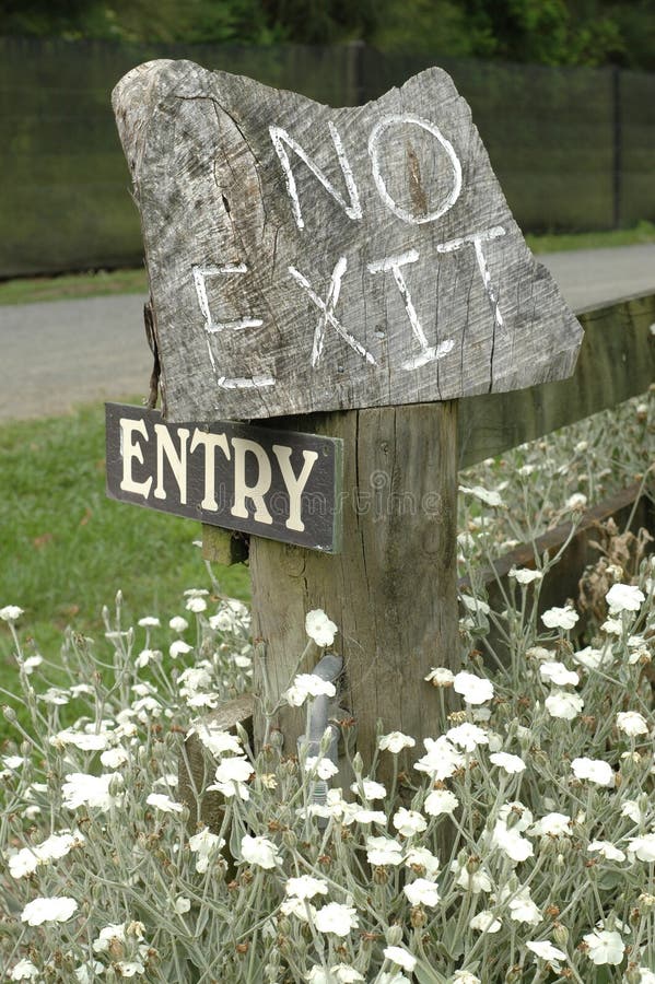No exit sign stock image. Image of neglect, neglected - 44408503