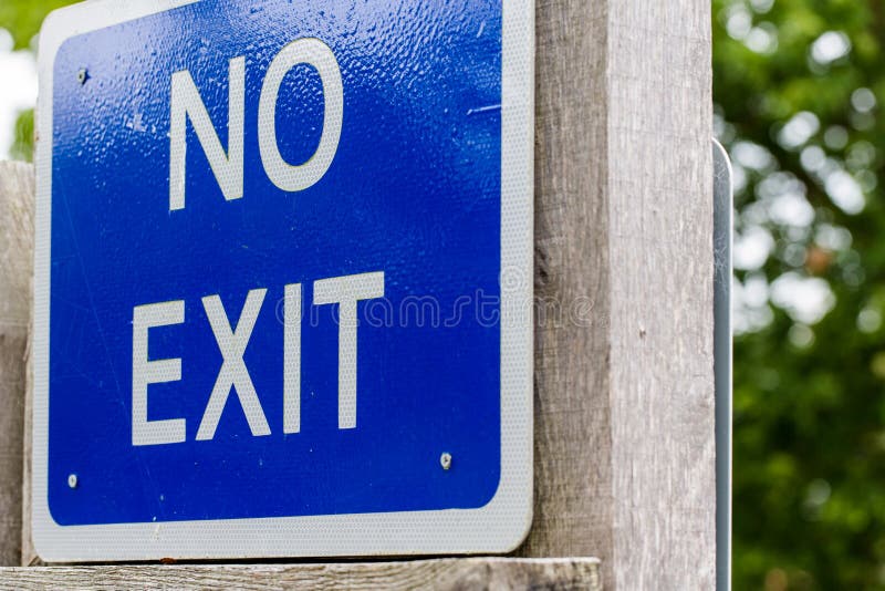 No exit sign information stock image. Image of gate, prohibition - 81260239