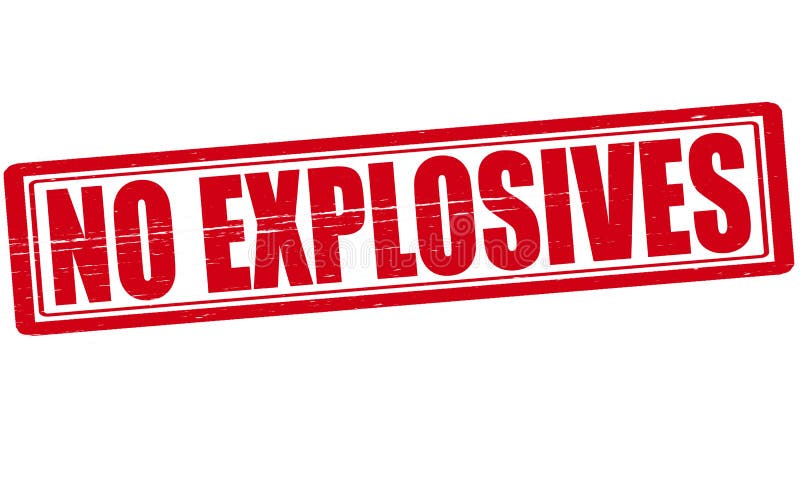 No explosives stock illustration. Illustration of rubber - 109533192