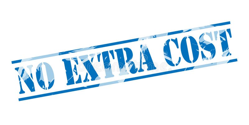 No Extra Cost rubber stamp stock vector. Illustration of fresh - 87260015