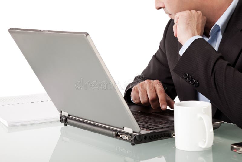 No Face Businessman Working Stock Photo - Image of busy, internet: 15518282