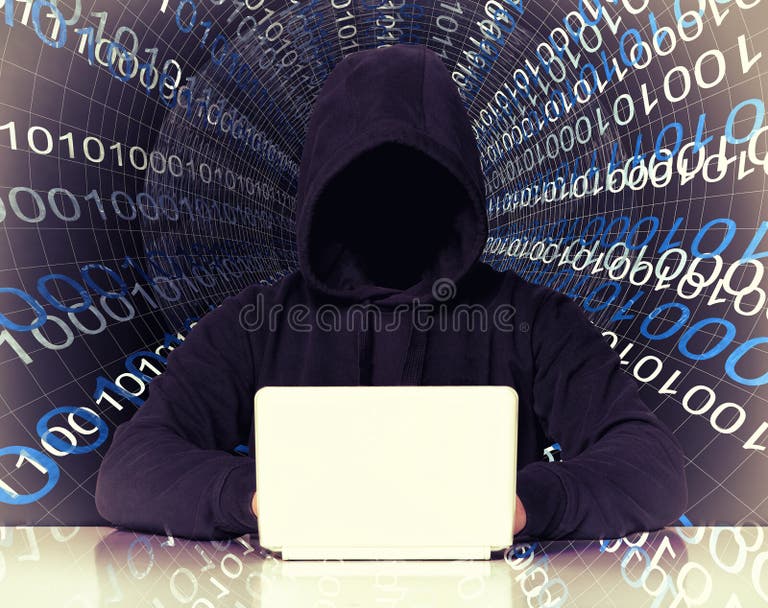 No face hacker stock image. Image of virus, computer - 30080691