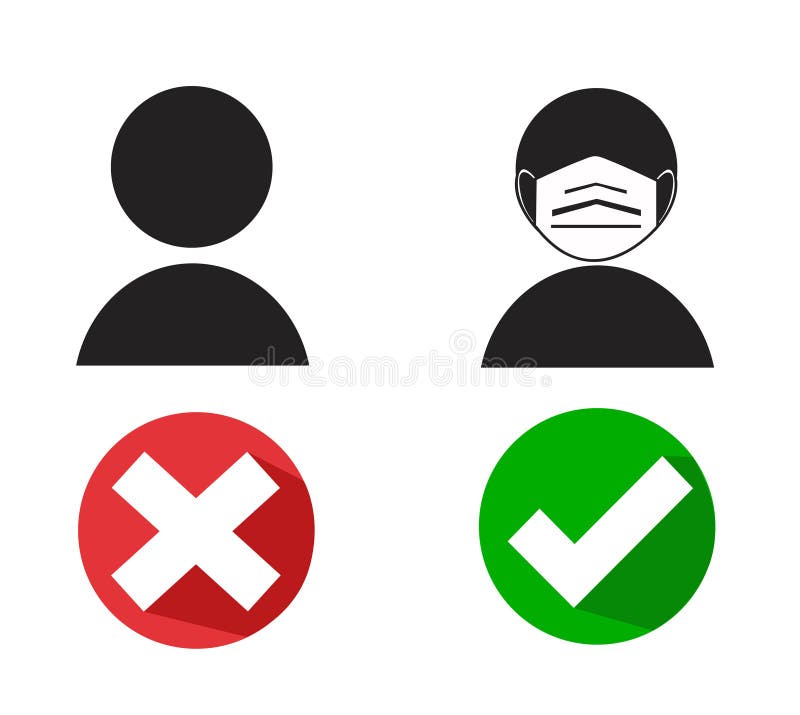 No Face Mask, No Entry Icon Stock Vector - Illustration of facemask ...