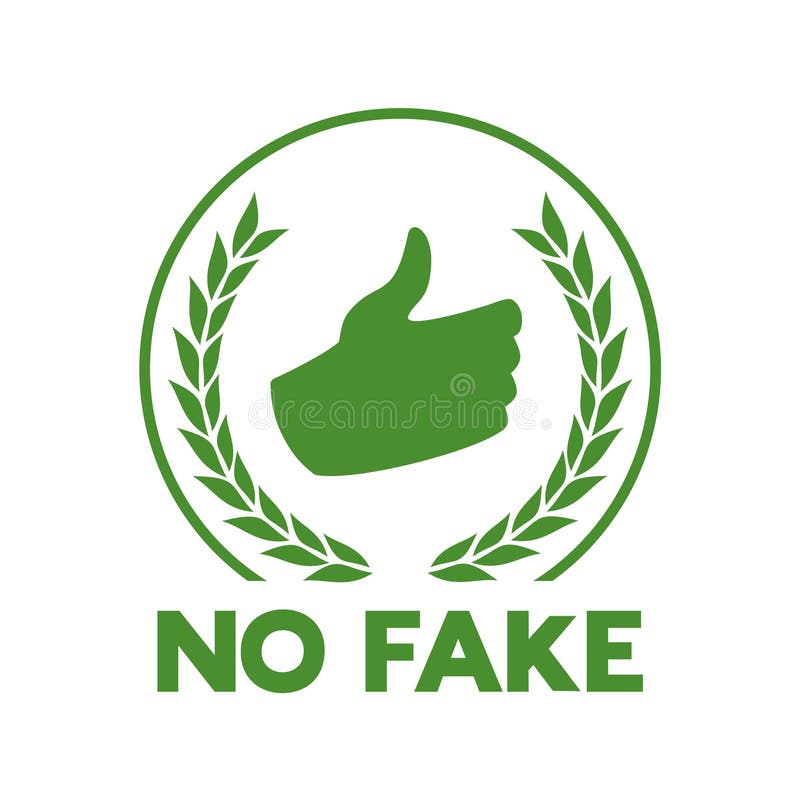 No fake symbol stock vector. Illustration of vector - 337830948