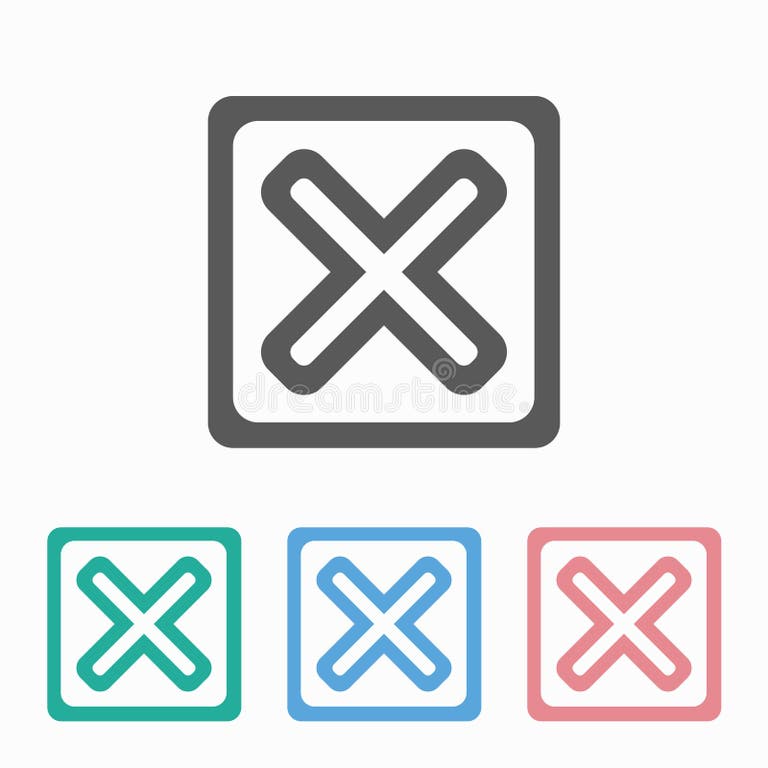 No, False Icon, Negative, Wrong, Prohibit, Forbidden Stock Vector ...