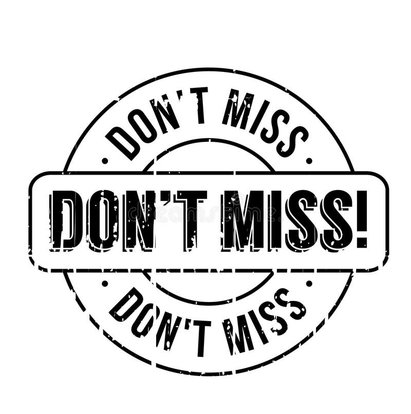 No falte el sello de goma stock de ilustración. Ilustración de ...