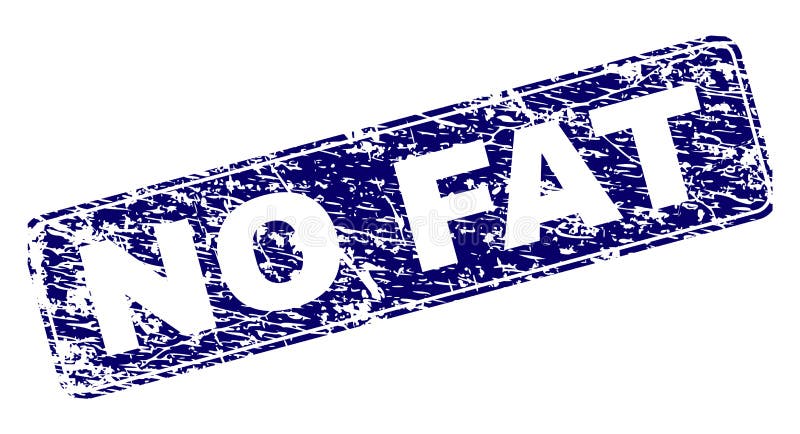 Grunge NO FAT Framed Rounded Rectangle Stamp Stock Vector ...