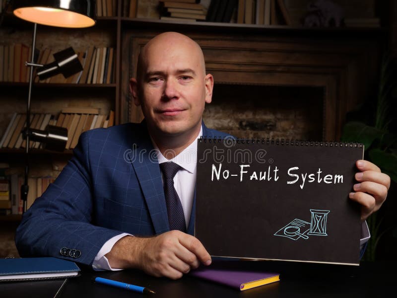 No-Fault System Sign on the Page Stock Image - Image of problem, page ...
