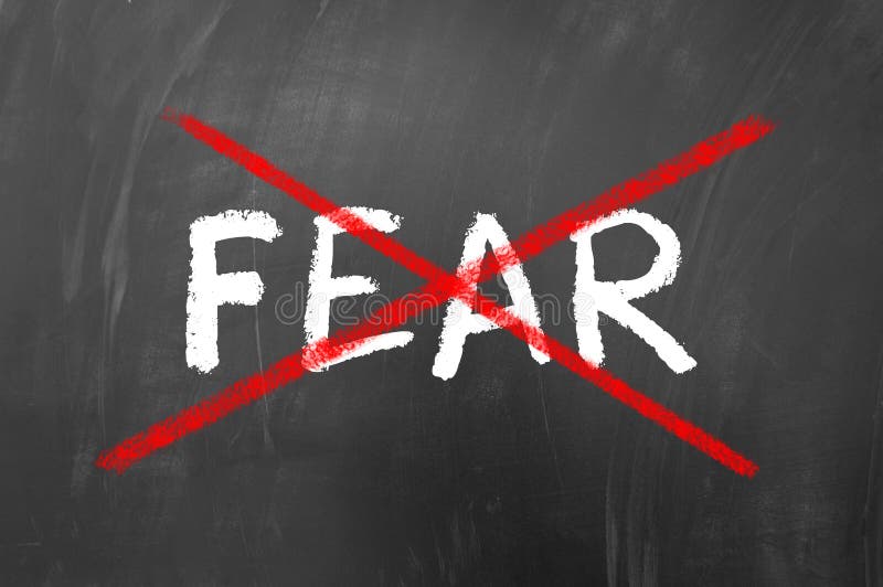 No fear concept stock photo. Image of anxiety, expression - 48583452