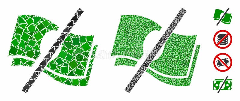 No Fee Mosaic Icon of Ragged Elements Stock Vector - Illustration of ...