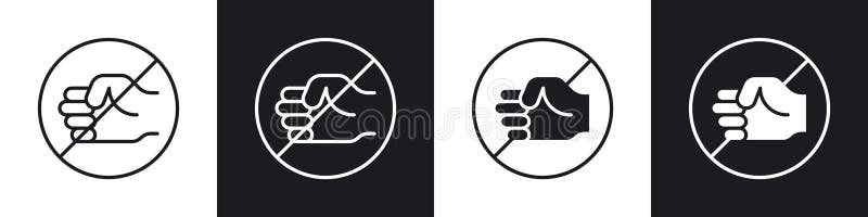 No fight sign stock illustration. Illustration of sign - 341313369