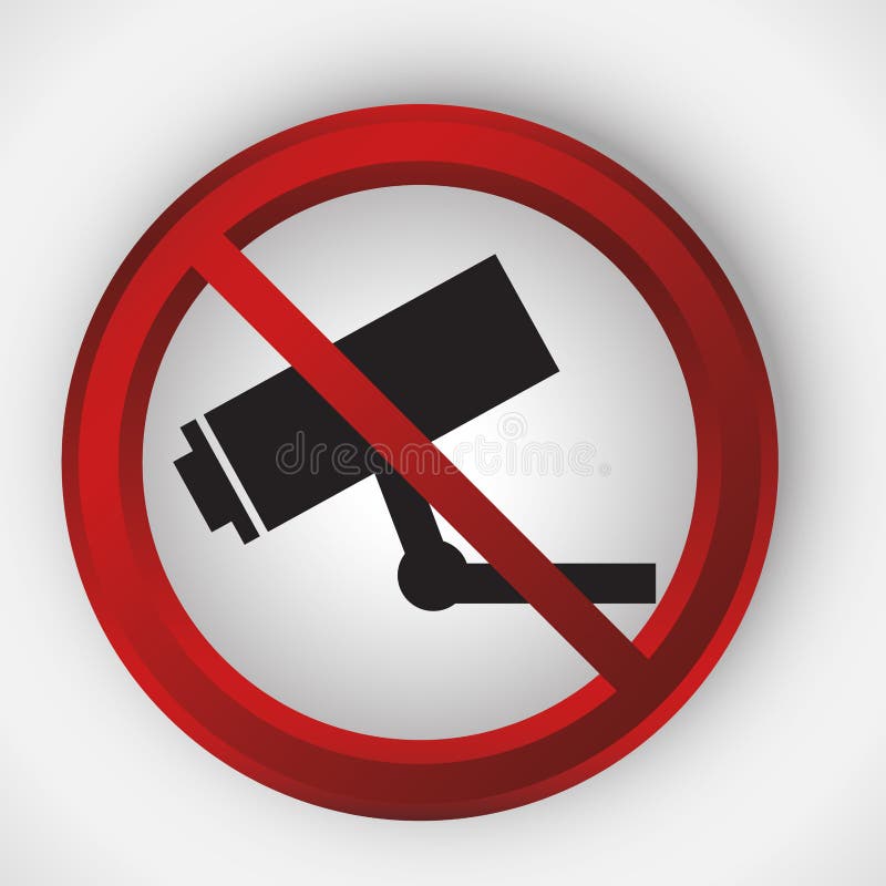 No filming icon image stock illustration. Illustration of forbidden ...