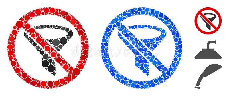 No Filter Mosaic Icon of Round Dots Stock Vector - Illustration of ...