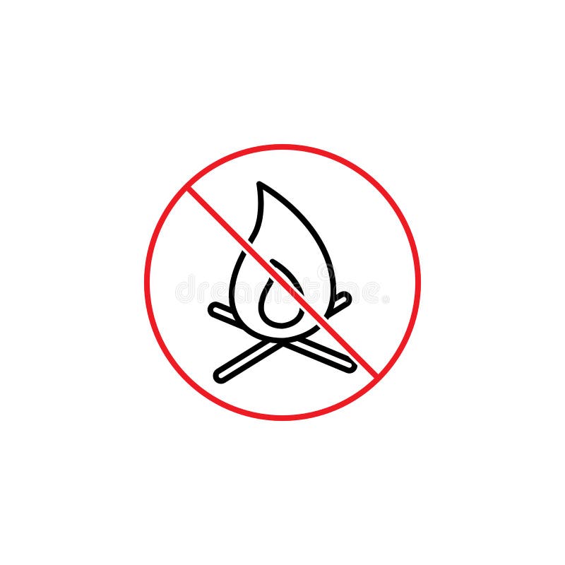 No Fire Sign Black White Stock Illustrations – 1,099 No Fire Sign Black ...