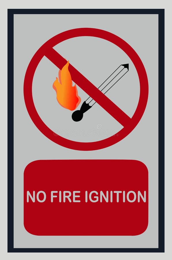 No Fire Ignition Symbol Sign, Vector Illustration, Isolate on White ...
