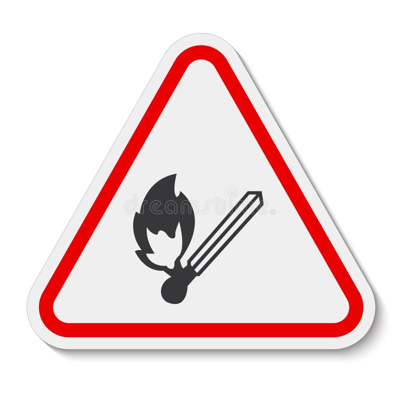 No Fire Ignition Symbol Sign Isolate on White Background,Vector ...