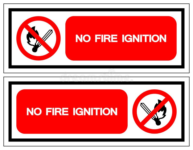 No Fire Ignition Symbol Sign, Vector Illustration, Isolate on White ...