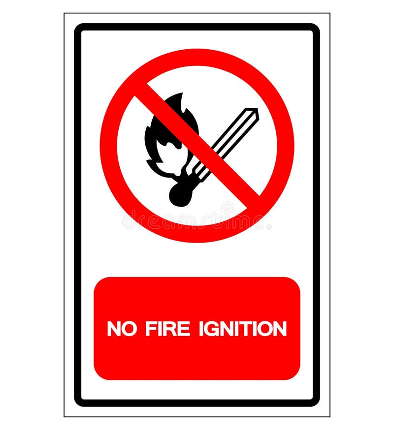 No Fire Ignition Symbol Sign, Vector Illustration, Isolate on White ...