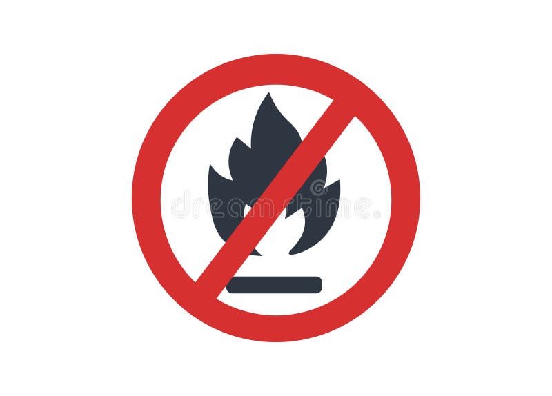 No Fire Sign Black White Stock Illustrations – 1,099 No Fire Sign Black ...