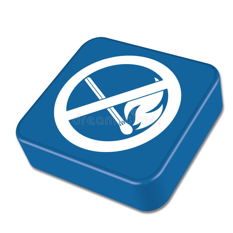 No Fire Sign. Prohibition Open Flame Symbol Stock Vector - Illustration ...