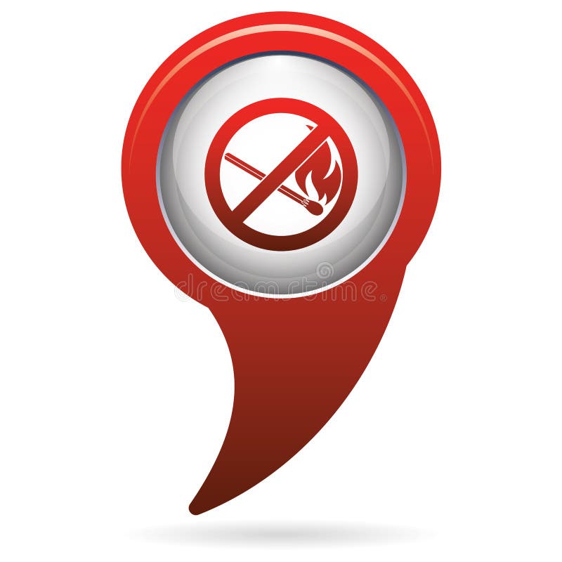 No Fire Sign. Prohibition Open Flame Symbol Stock Vector - Illustration ...
