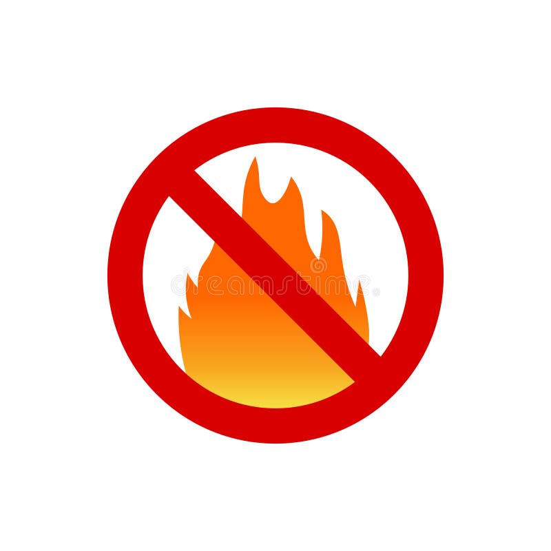 No Fire Vector Icon. Vector Illustration Eps 10 Stock Illustration ...