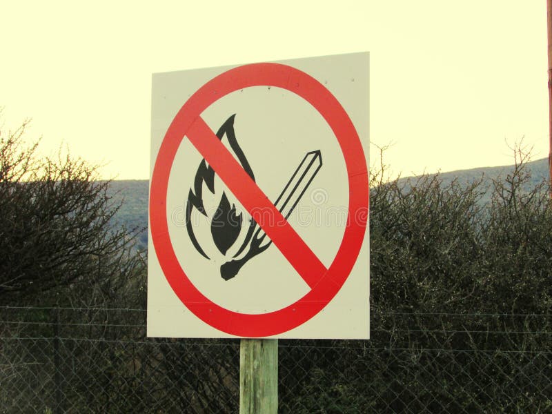 No Fires sign stock image. Image of pedestrian, attention - 89167323