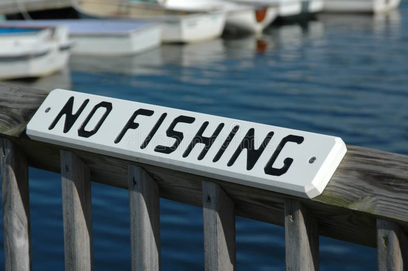 No Fishing Sign stock image. Image of signage, restricted - 61193773