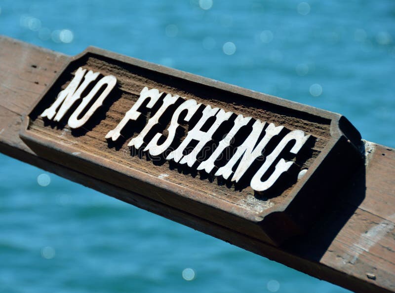 No Fishing Sign stock image. Image of signage, restricted - 61193773