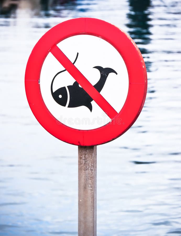 No fishing sign stock photo. Image of sign, outdoors - 29412016